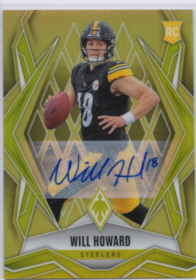 Will Howard [Gold Autograph] #165 Prices | 2025 Panini Phoenix ...