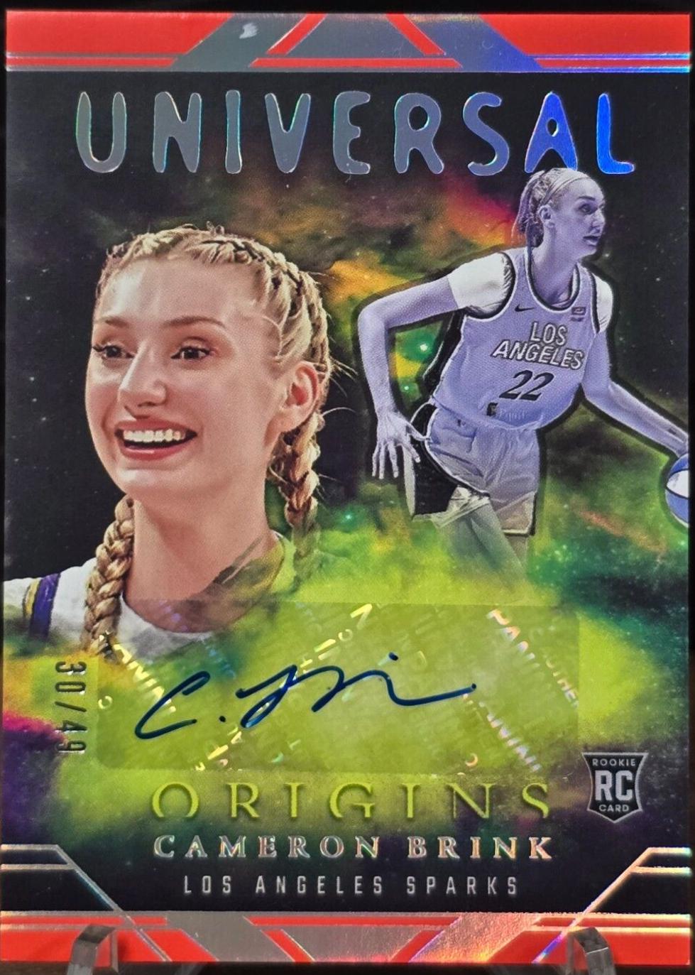 Cameron Brink [Red] #UA-CB Prices | 2024 Panini Origins WNBA Universal ...