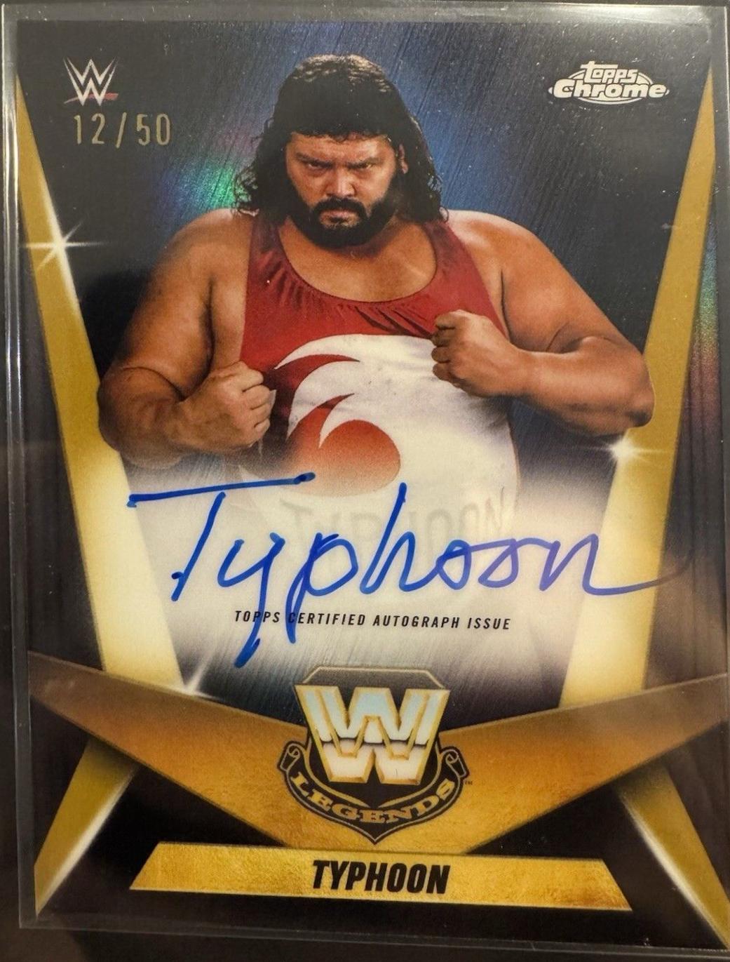Typhoon [Gold Refractor] #LCA-TY Prices | 2025 Topps Chrome WWE ...