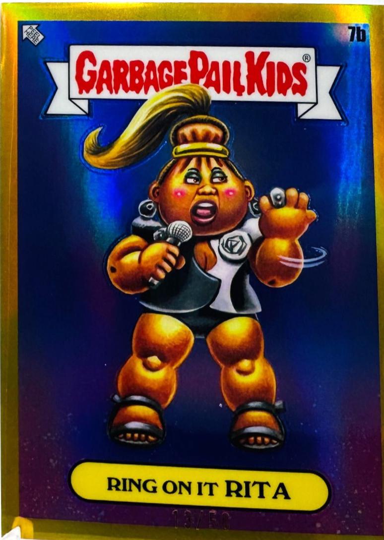 Ring on it Rita [Gold] #7b Prices | 2024 Garbage Pail Kids Chrome Music ...
