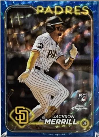 Jackson Merrill [Blue Wave Refractor] #207 Prices | 2024 Topps Chrome ...