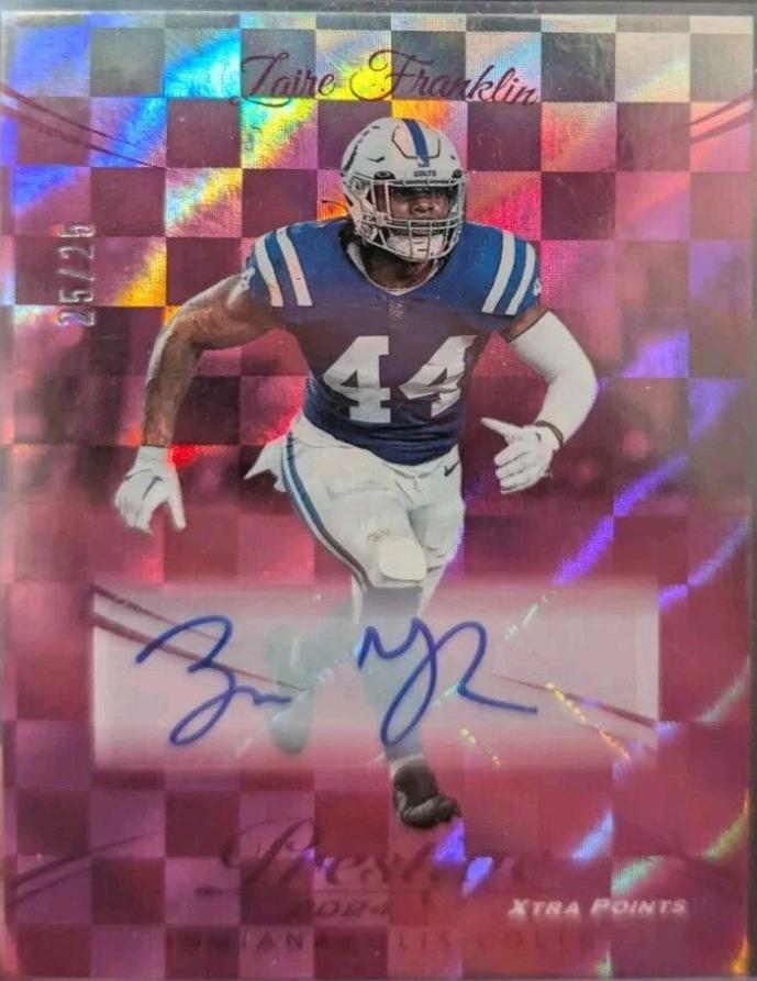 Zaire Franklin [Xtra Points Signatures Premium Pink] #131 Prices | 2024 ...