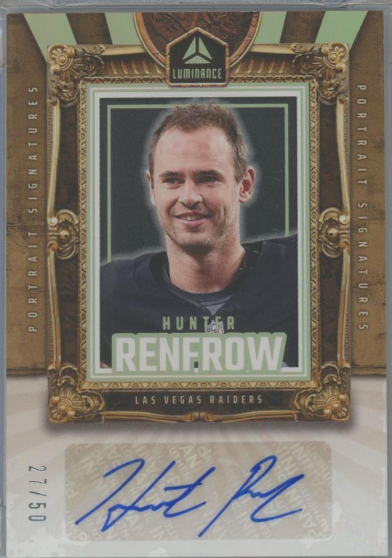Hunter Renfrow [Gold] #PS-HRW Prices | 2024 Panini Luminance Portrait ...