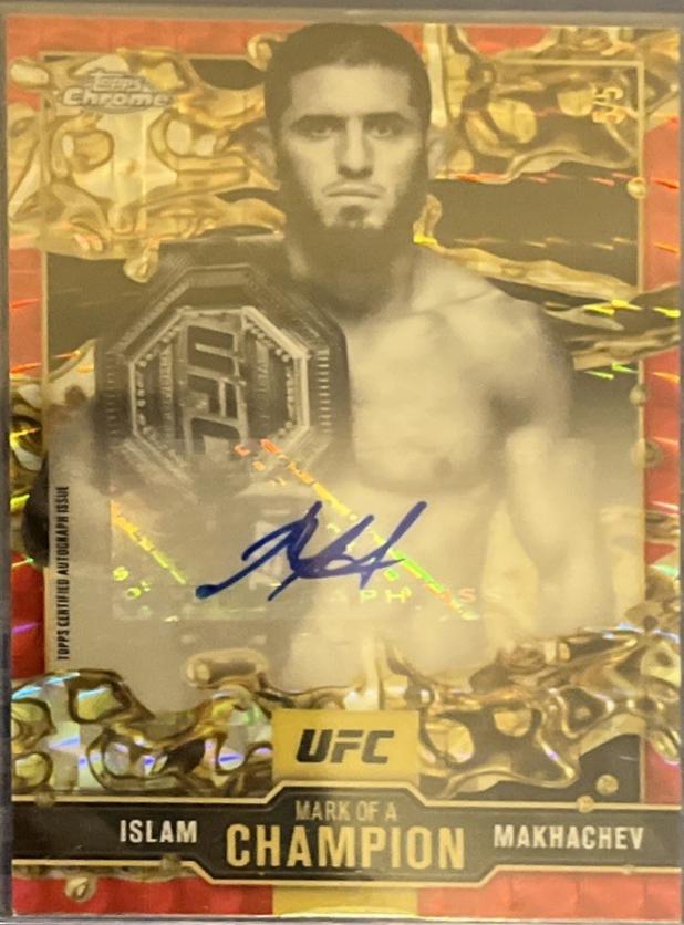 Islam Makhachev [Geometric Red Refractor] #MOC-IM Prices | 2025 Topps ...