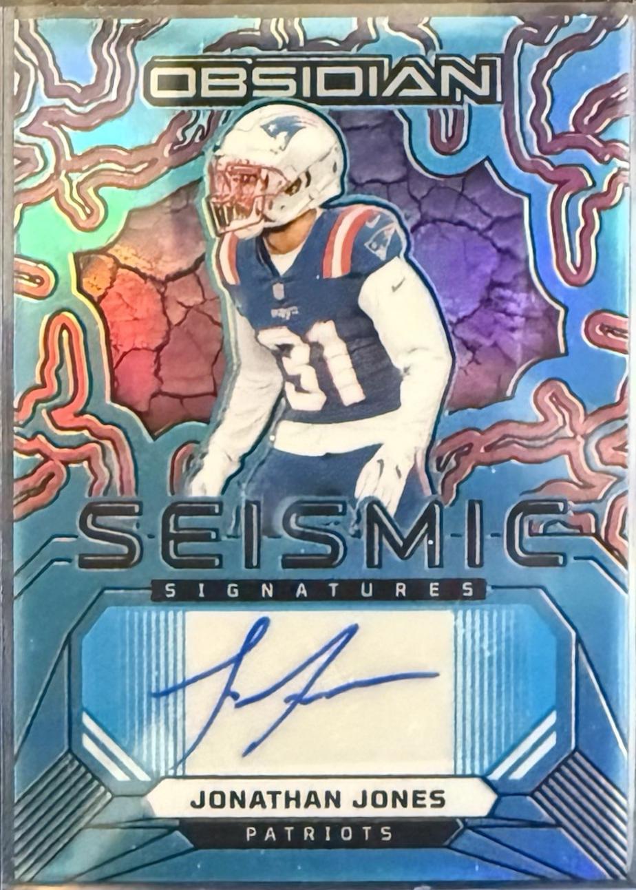 Jonathan Jones #SS-JJS Prices | 2024 Panini Obsidian Seismic Signature ...