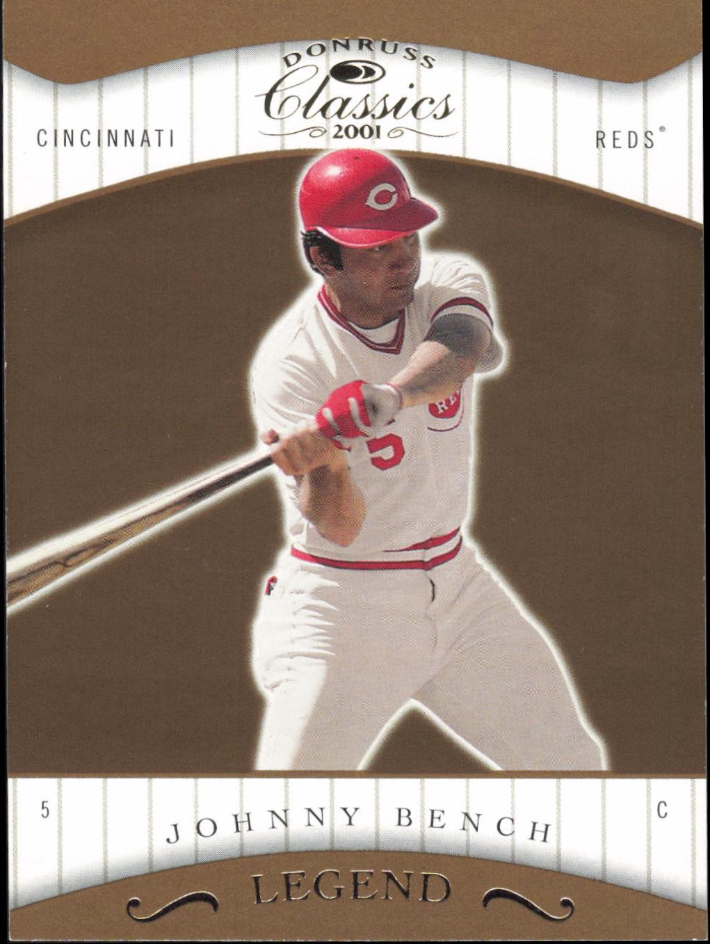 Johnny Bench #153 Prices | 2001 Donruss Classics | Baseball Cards