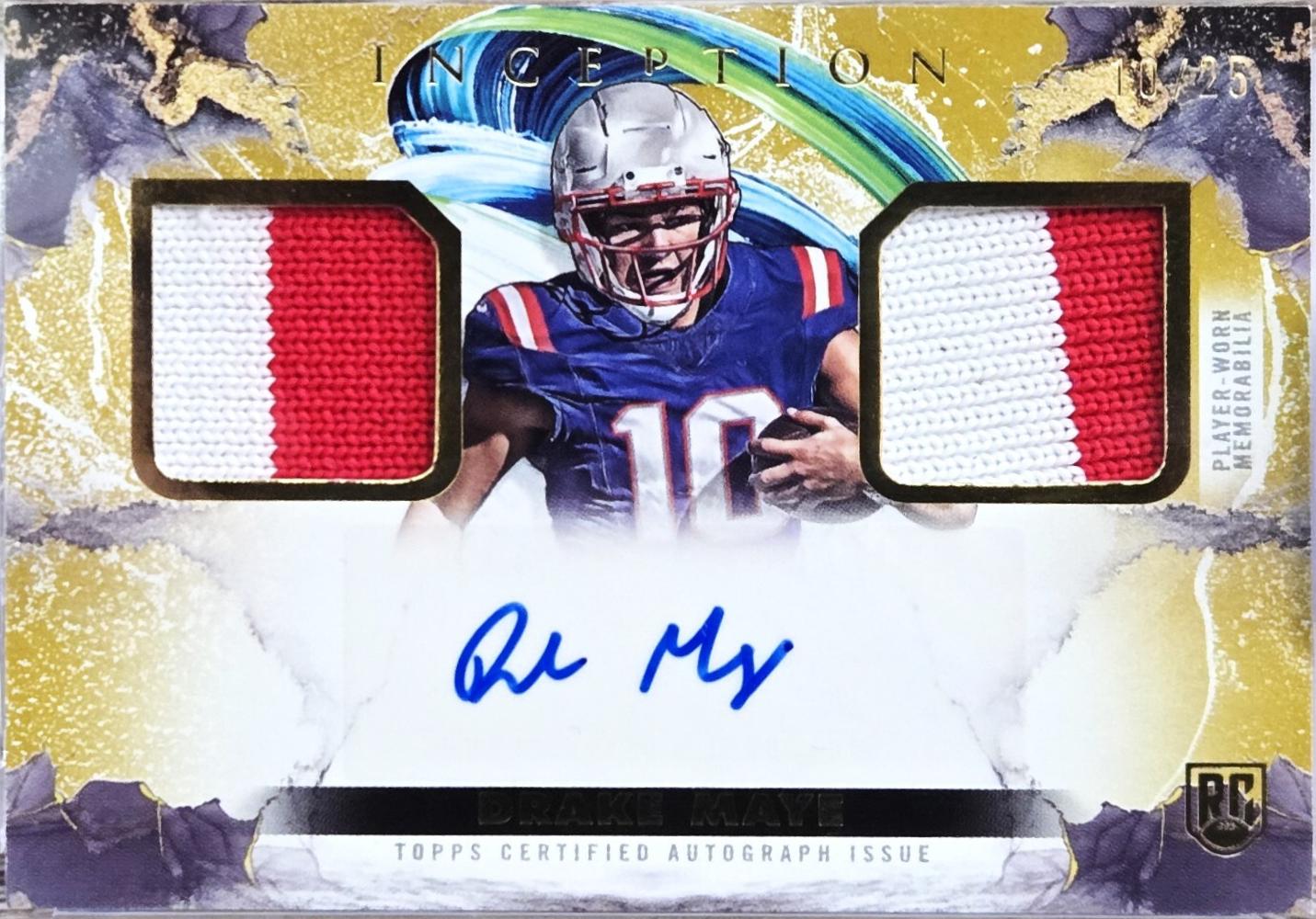 Drake Maye [Gold] #FFRA-DM Prices | 2024 Topps Inception Franchise ...