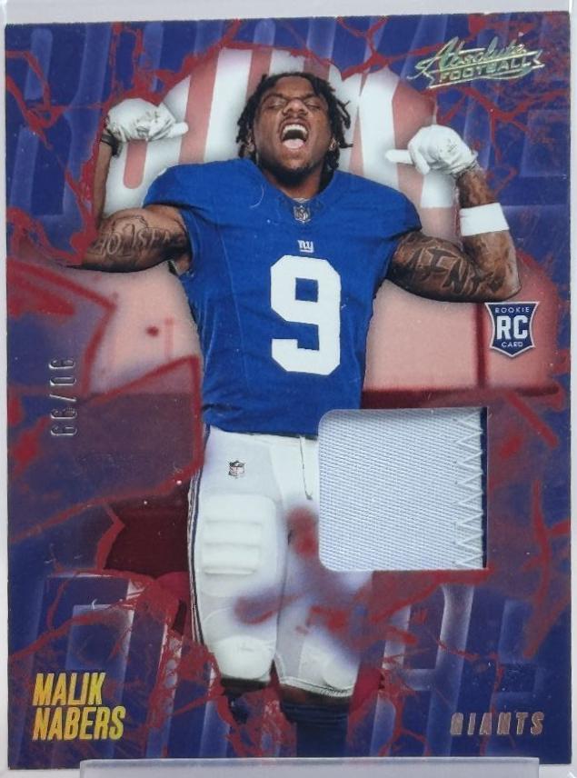 Malik Nabers [Gold] #RF-MNS Prices | 2024 Panini Absolute Rookie Force ...