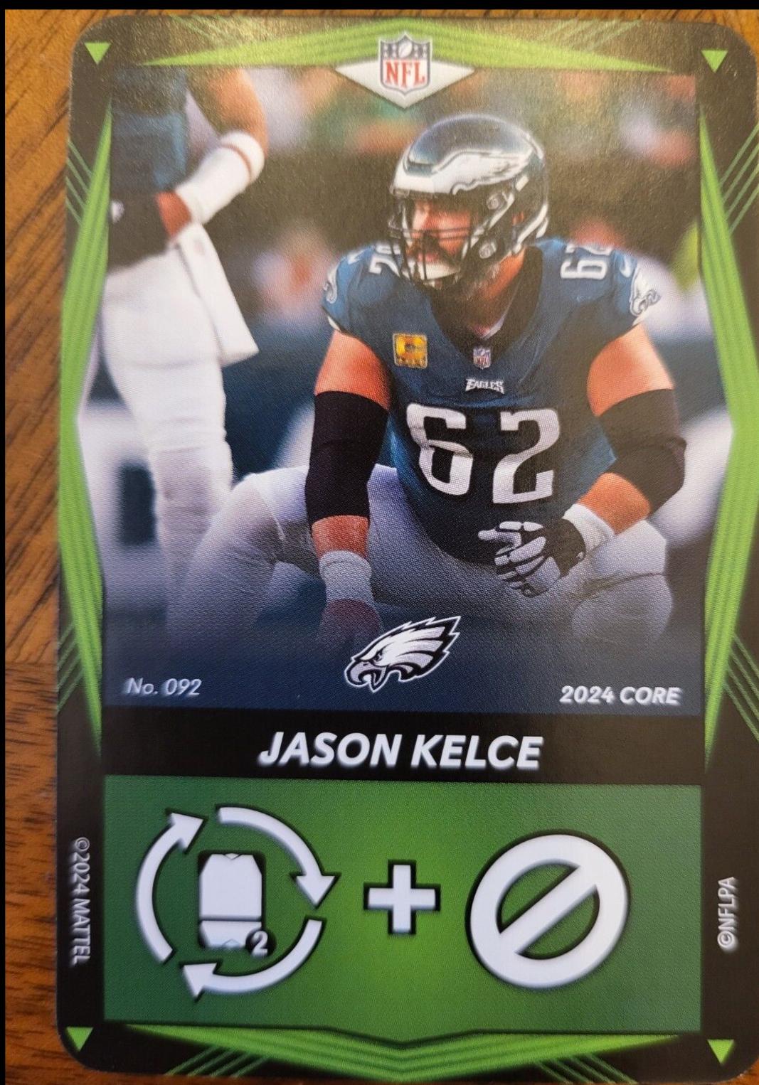 Jason Kelce [Green] #92 Prices | 2024 UNO Elite Core Edition | Football ...