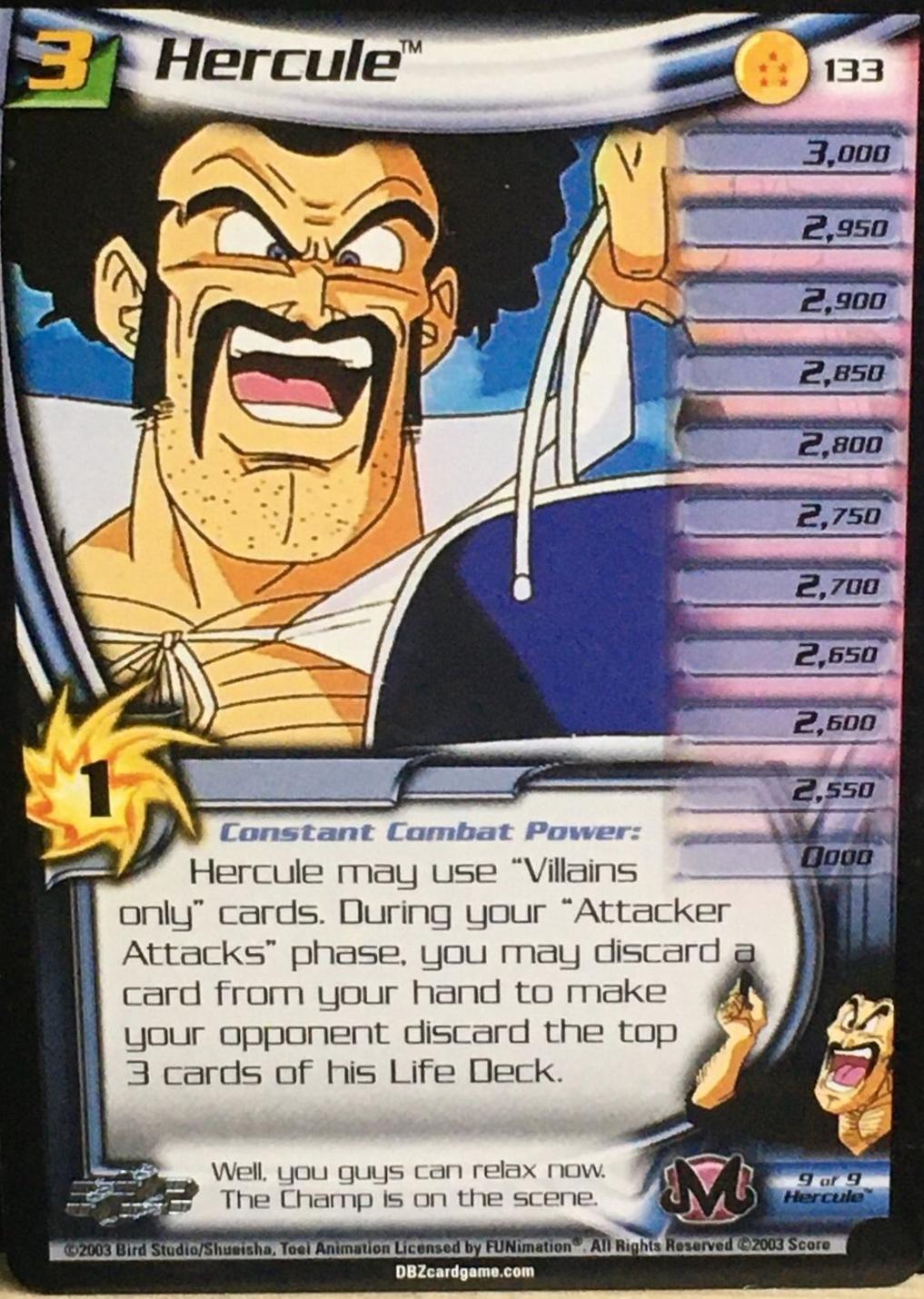 Hercule [Foil] 133 Prices | Dragon Ball Z Buu Saga | Dragon Ball Cards