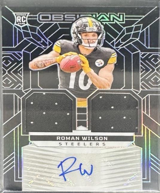 Roman Wilson #RMI-RWN Prices | 2024 Panini Obsidian Rookie Materials ...