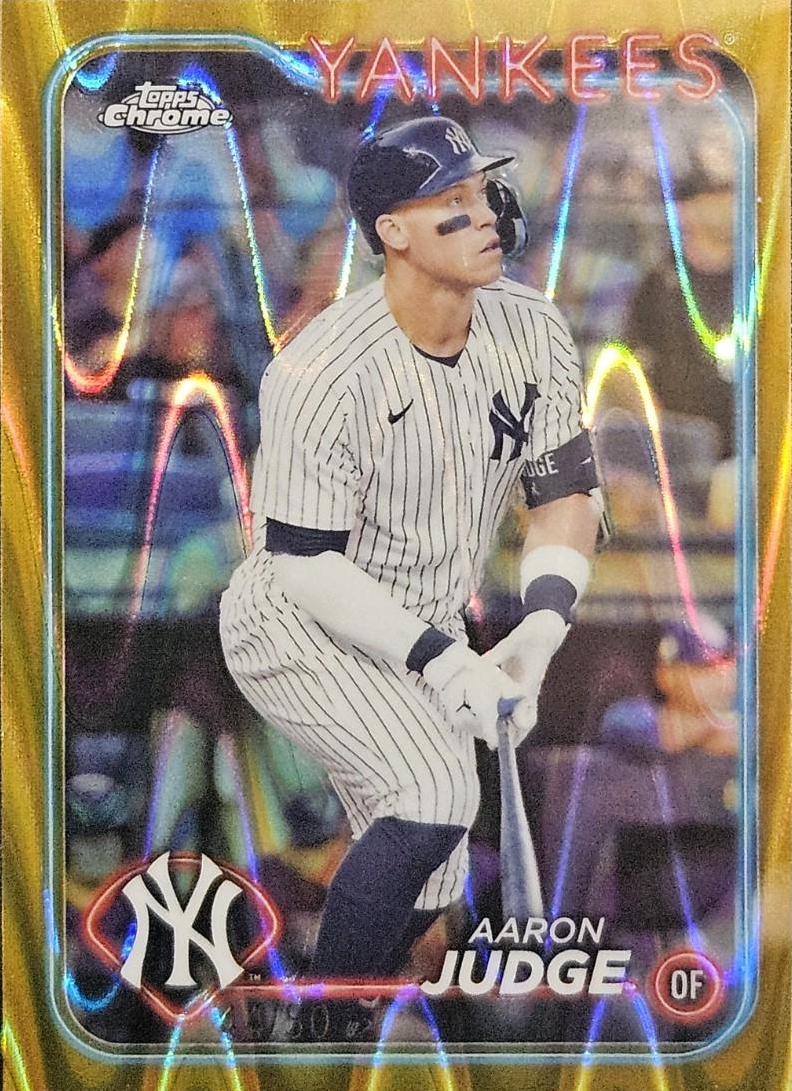 Aaron Judge [RayWave Gold Refractor] #50 Prices | 2024 Topps Chrome ...