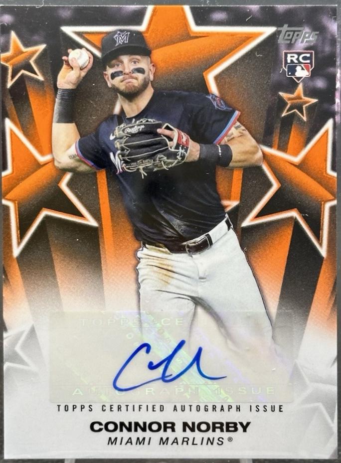 Connor Norby [Orange] #BSA-CN Prices | 2025 Topps Baseball Stars ...
