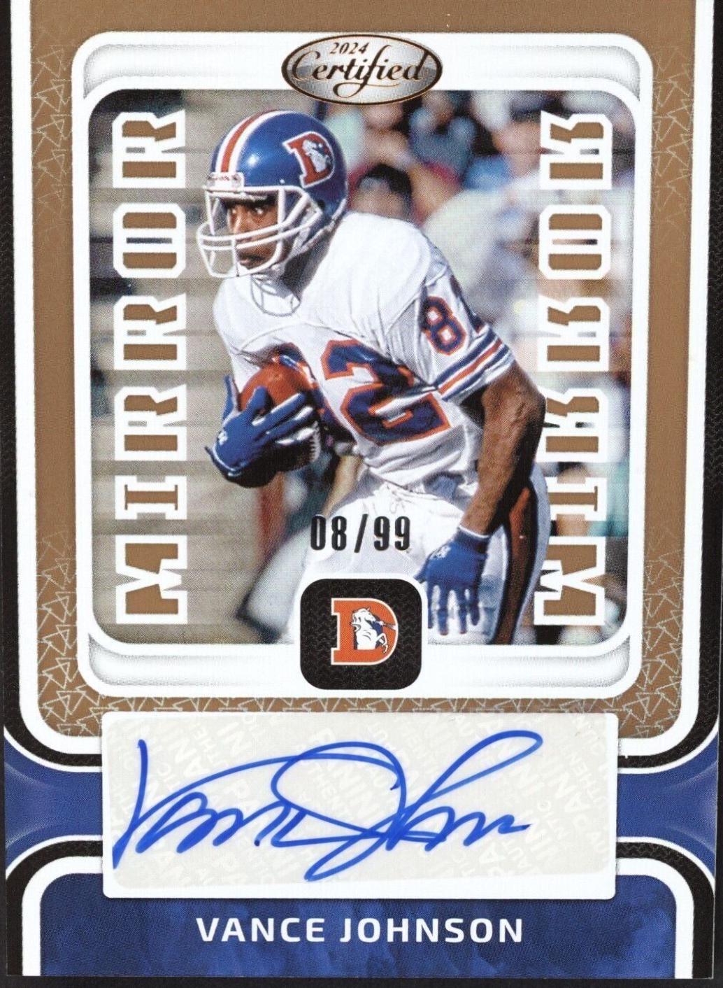 Vance Johnson [Bronze] #MS-VJ Prices | 2024 Panini Certified Mirror ...