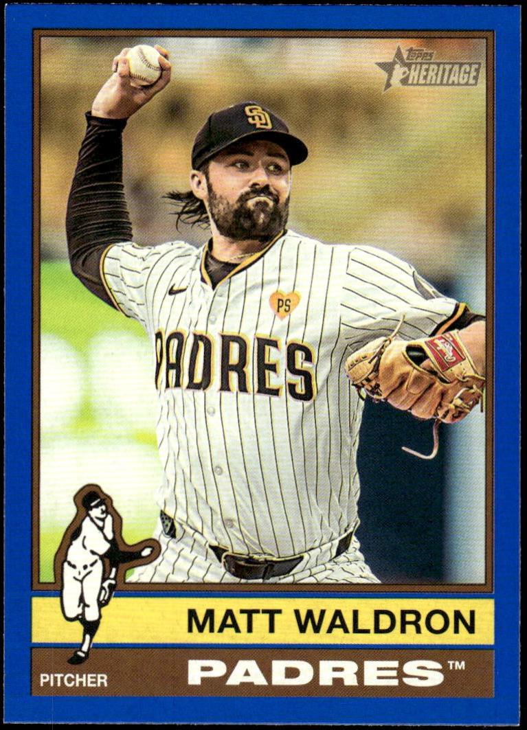 Matt Waldron [Dark Blue Border] #497 Prices | 2025 Topps Heritage ...
