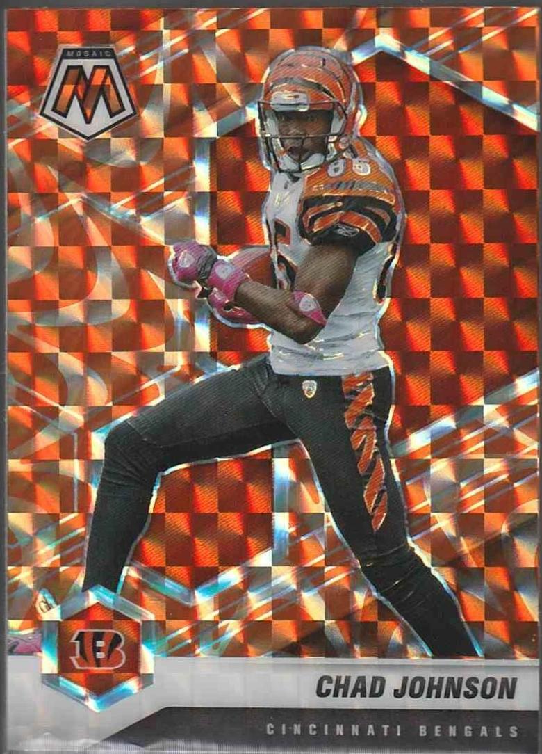 Chad Johnson [Reactive Orange Mosaic] #48 Prices | 2021 Panini Mosaic ...