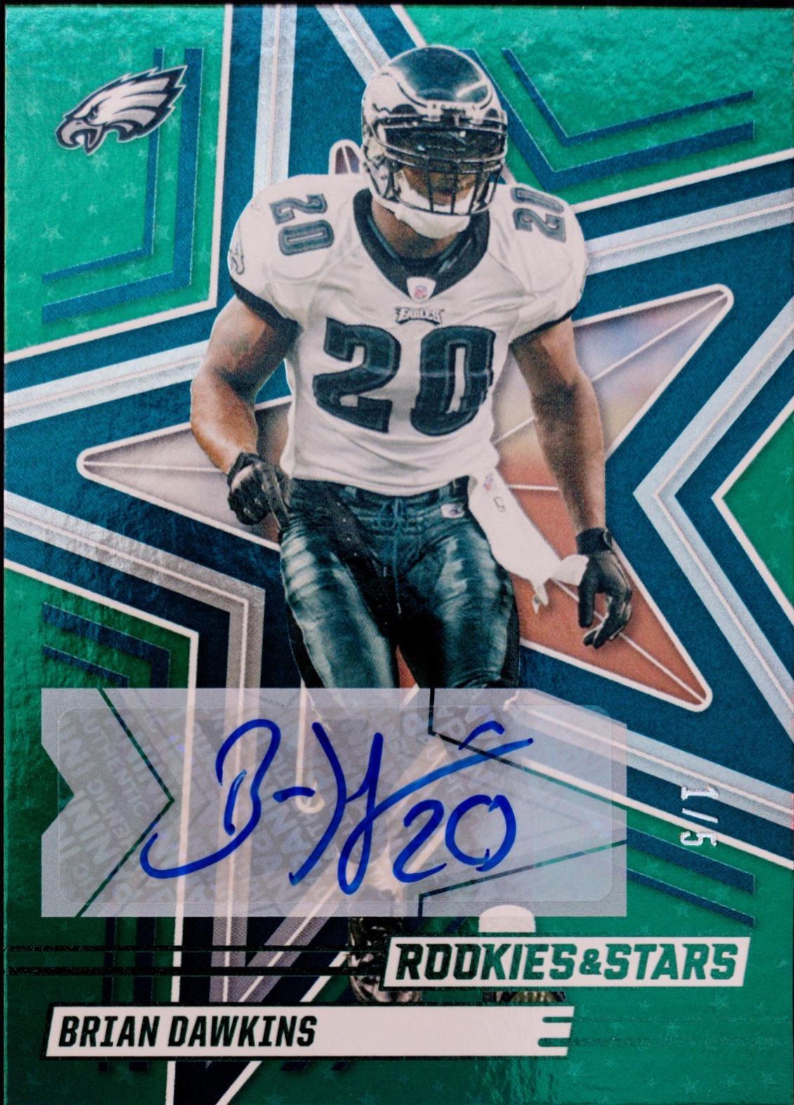 Brian Dawkins [Green Signature] #47 Prices | 2025 Panini Rookies ...