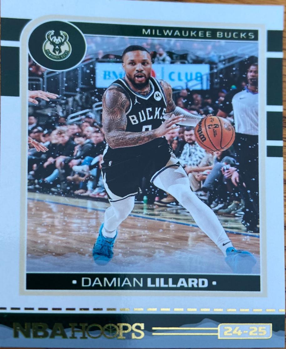 Damian Lillard [Winter] #61 Prices | 2024 Panini NBA Hoops | Basketball ...