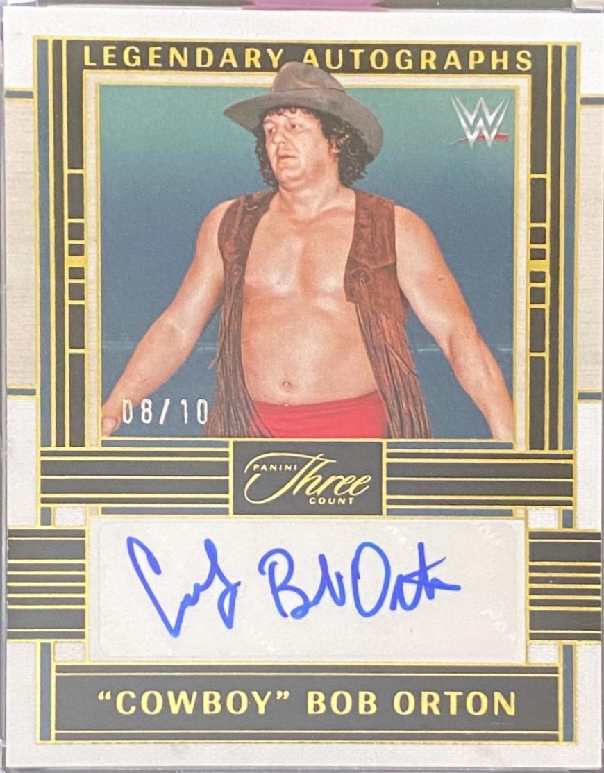 Cowboy Bob Orton [Gold] #LA-CBO Prices | 2024 Panini Three Count WWE ...