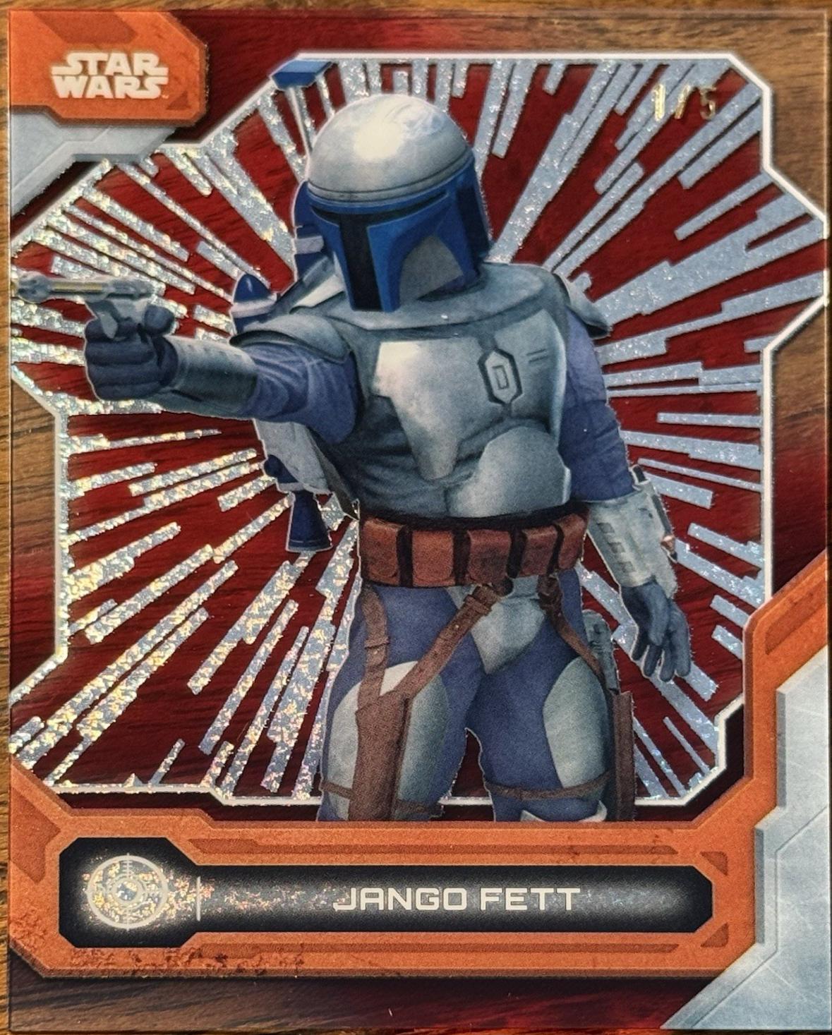 Jango Fett [Hyperspace Red] #53 Prices | Star Wars 2024 Topps High-Tek ...