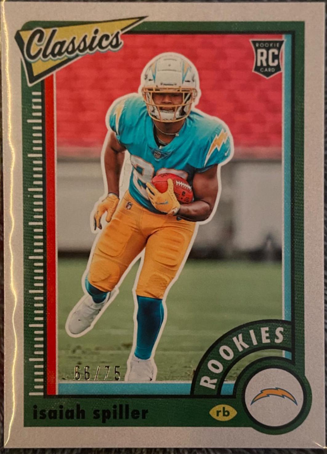 Isaiah Spiller [Blue Back] #160 Prices [Rookie] | 2022 Panini Classics ...