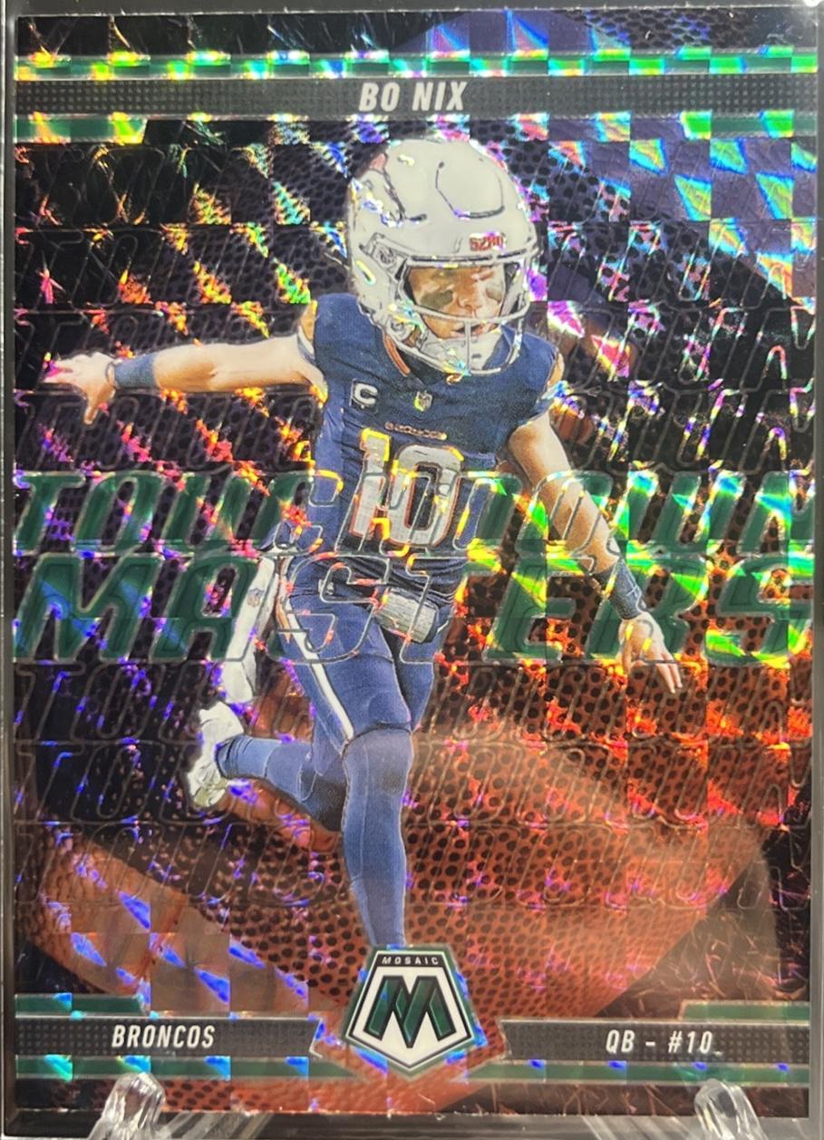 Bo Nix [Mosaic] #1 Prices | 2025 Panini Mosaic Touchdown Masters ...
