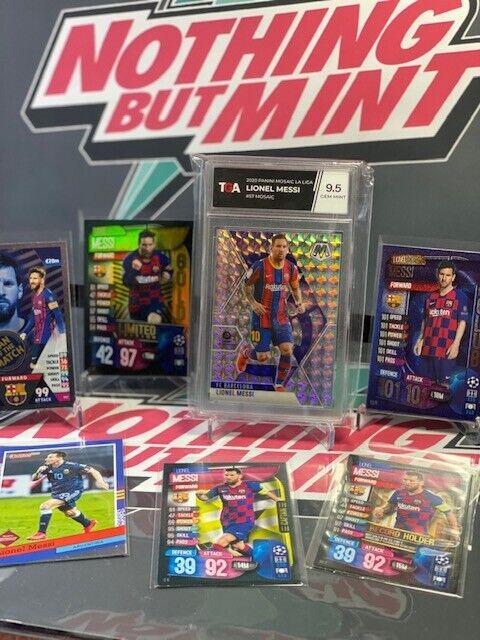 Lionel Messi [Gold Mosaic] #57 Prices | 2020 Panini Mosaic La Liga ...