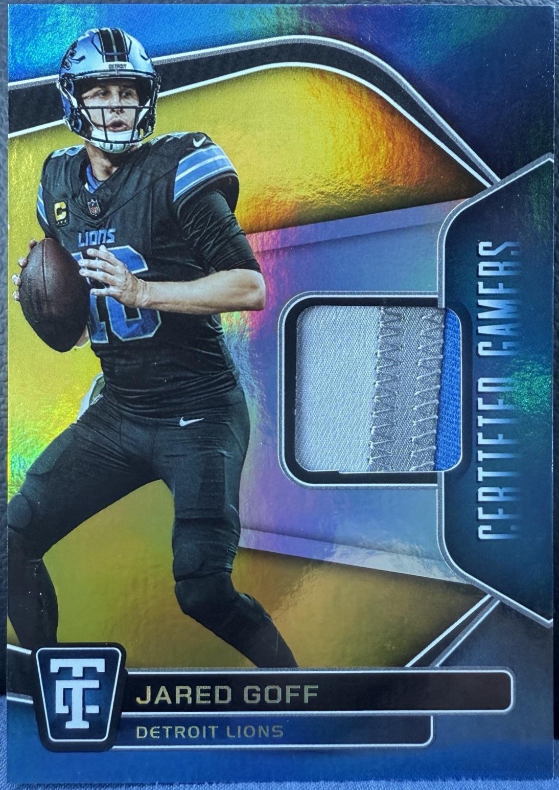 Jared Goff [Mirror Platinum Gold] #1 Prices | 2024 Panini Totally ...