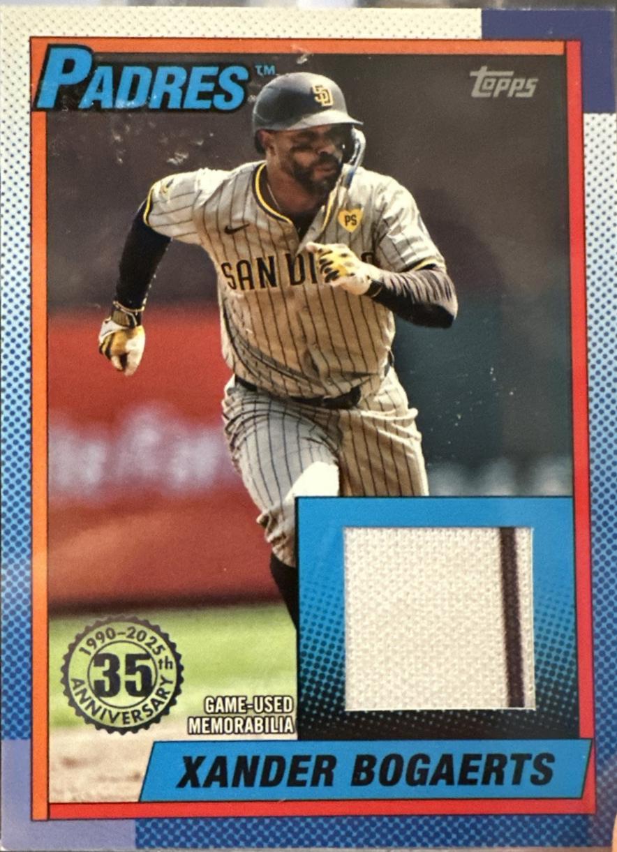 Xander Bogaerts #T90R-XB Prices | 2025 Topps 1990 Relic | Baseball Cards