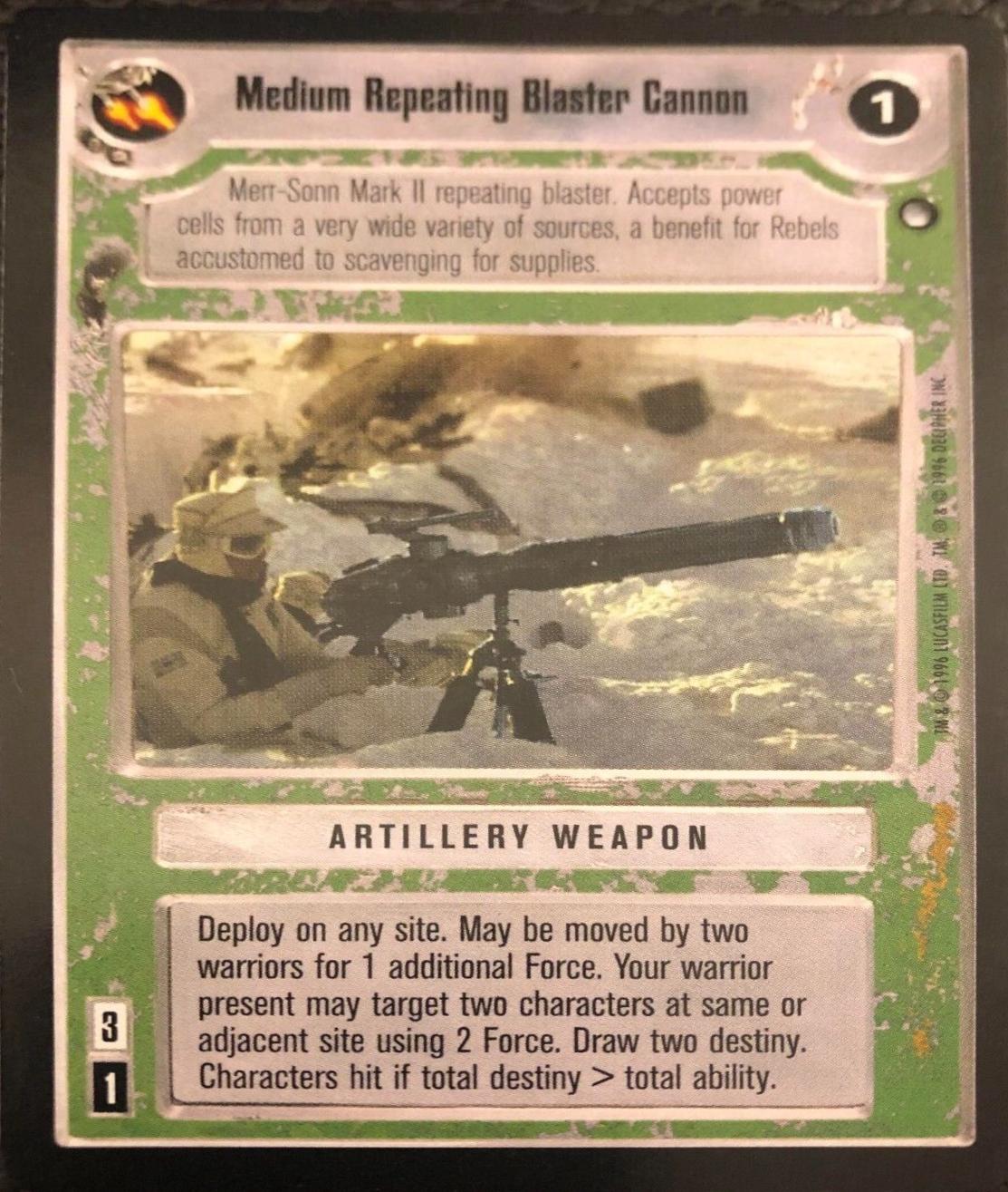 Medium Repeating Blaster Cannon [Limited] Prices | Star Wars CCG Hoth ...