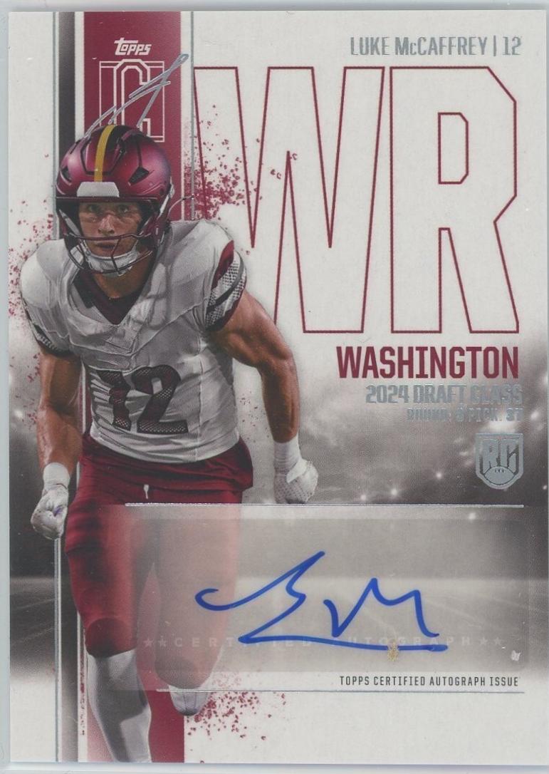 Luke McCaffrey #RCA-LMC Prices | 2024 Topps Signature Class Rookies ...