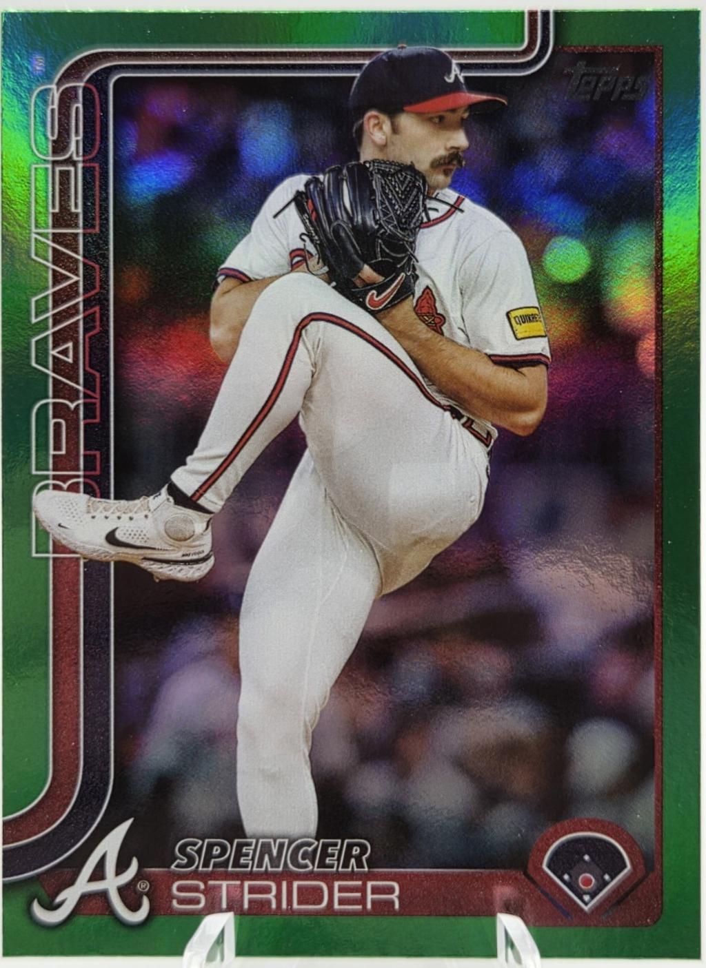 Spencer Strider [Green Rainbow Foil] #579 Prices | 2025 Topps Series 2 ...