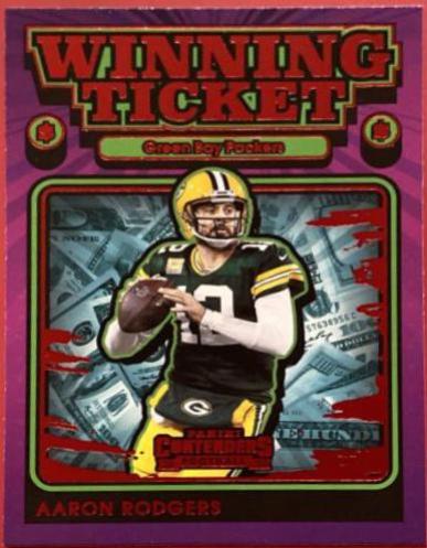 Aaron Rodgers [Ruby] #WT-ARO Prices | 2021 Panini Contenders Winning Ticket | Football Cards