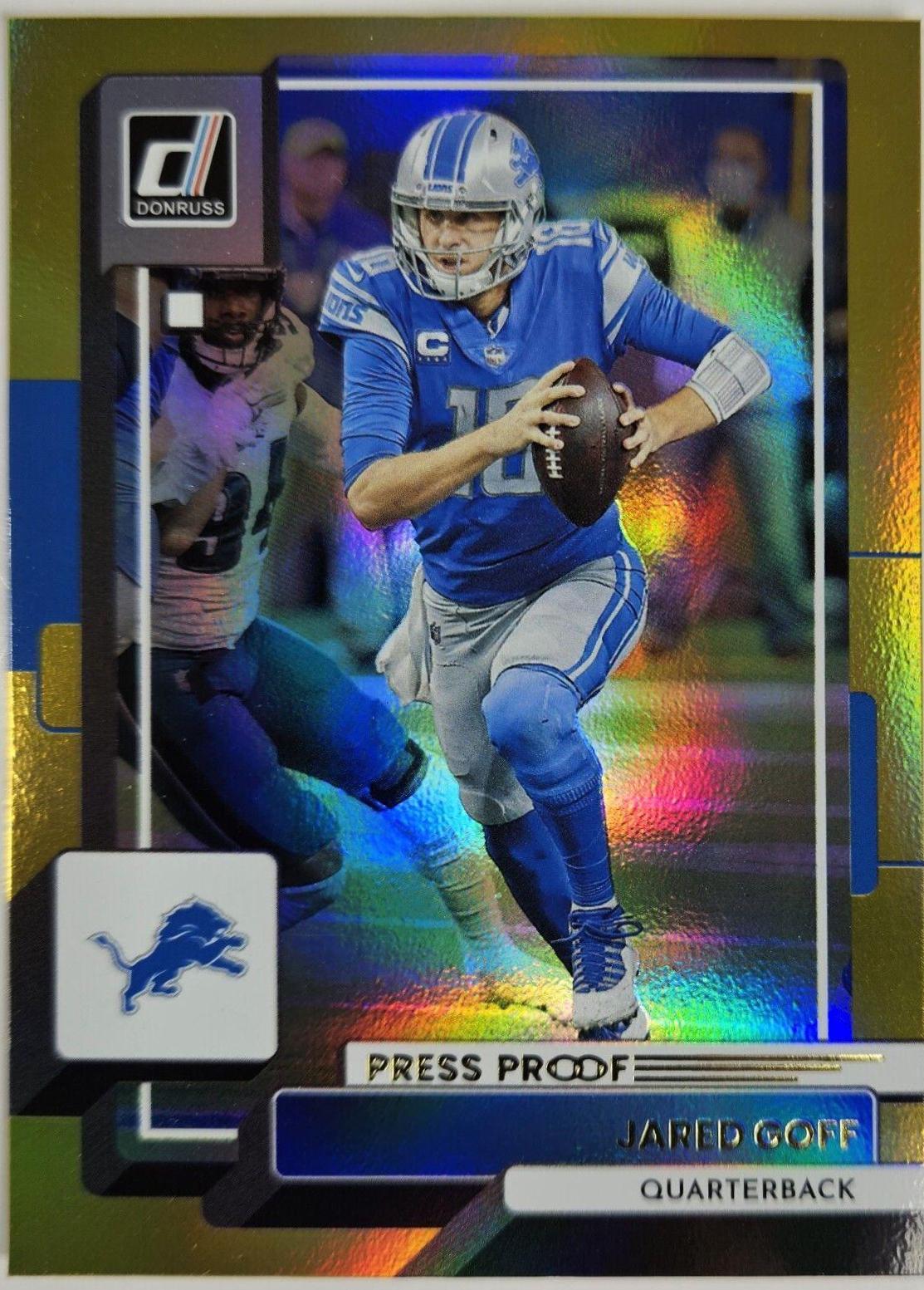 Jared Goff [Press Proof Premium] #88 Prices | 2022 Panini Donruss ...