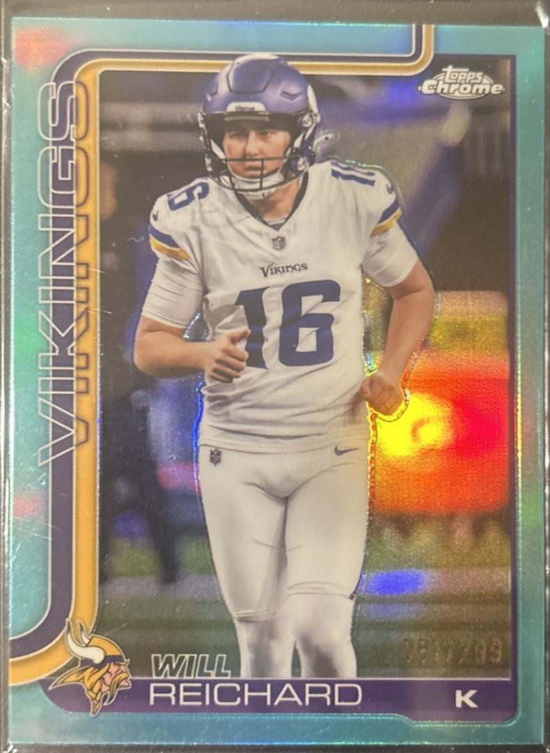 Will Reichard [Teal Refractor] #203 Prices | 2025 Topps Chrome ...