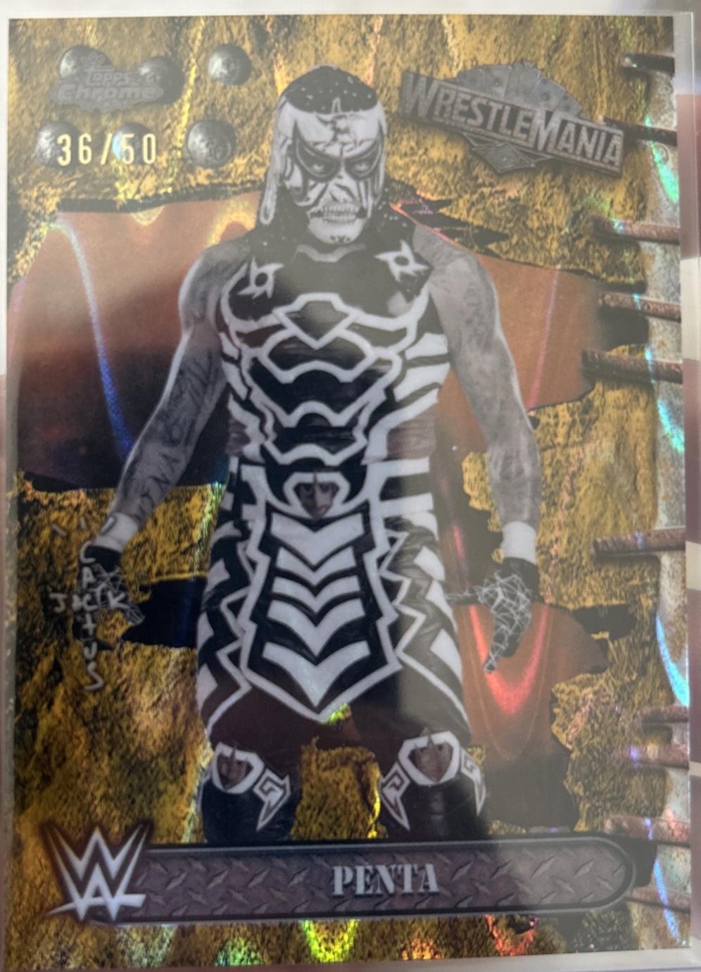 Penta [Gold] #23 Prices | 2025 Topps Chrome WWE Cactus Jack x ...