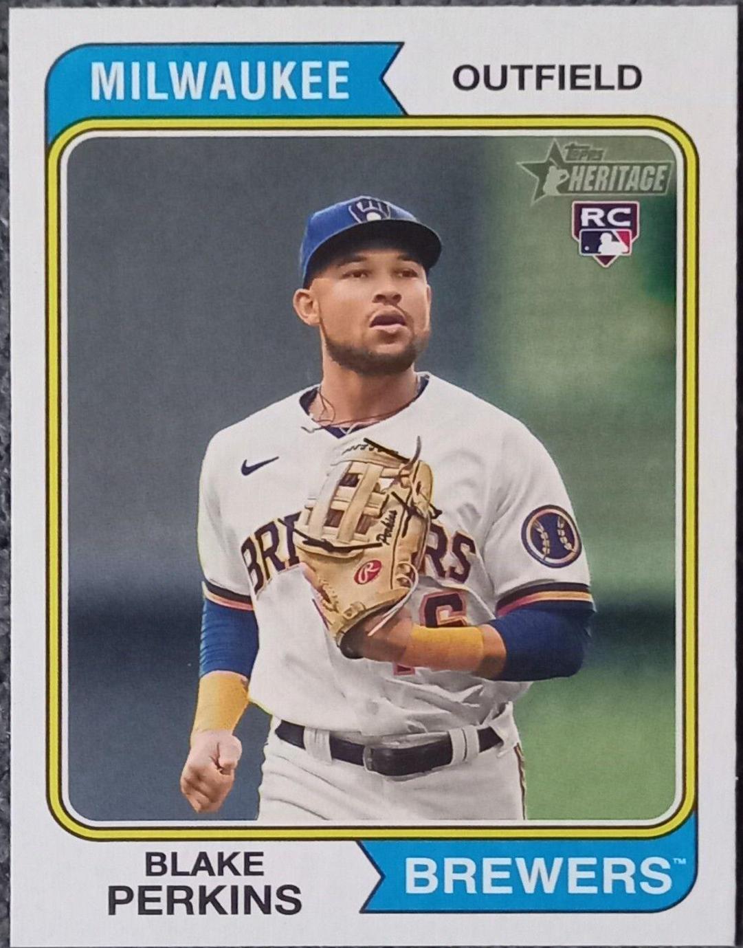 Blake Perkins #522 Prices [Rookie] | 2023 Topps Heritage | Baseball Cards