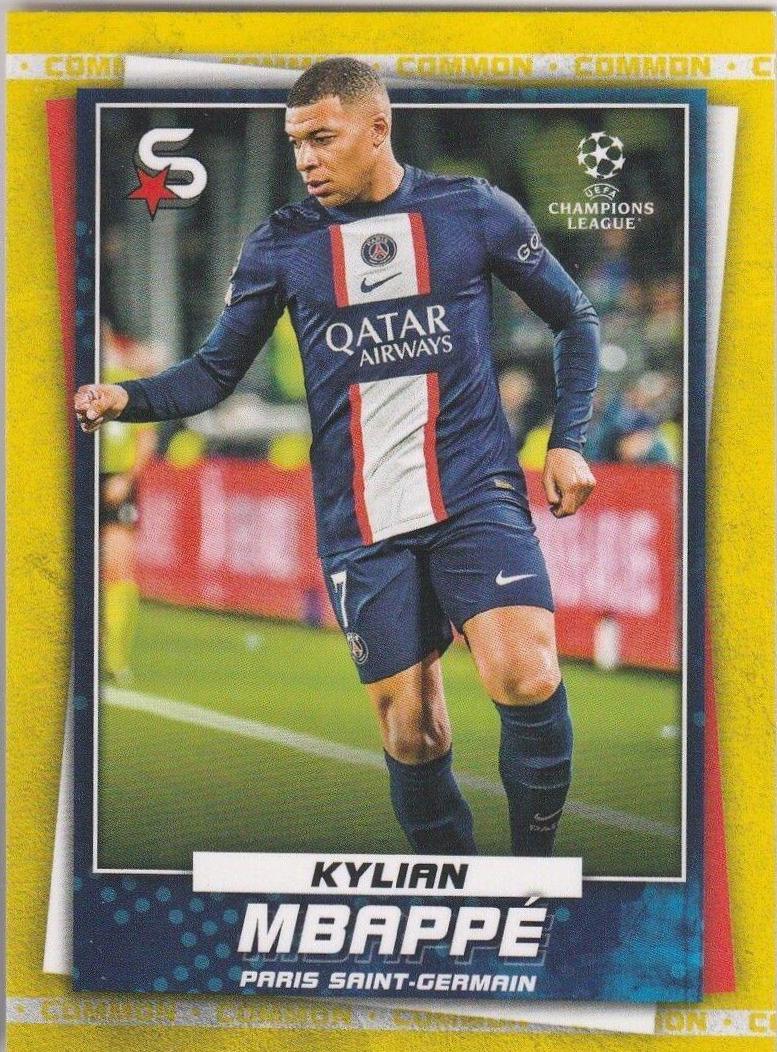 Kylian Mbappe [Common Yellow] #134 Prices | 2022 Topps UEFA Superstars ...