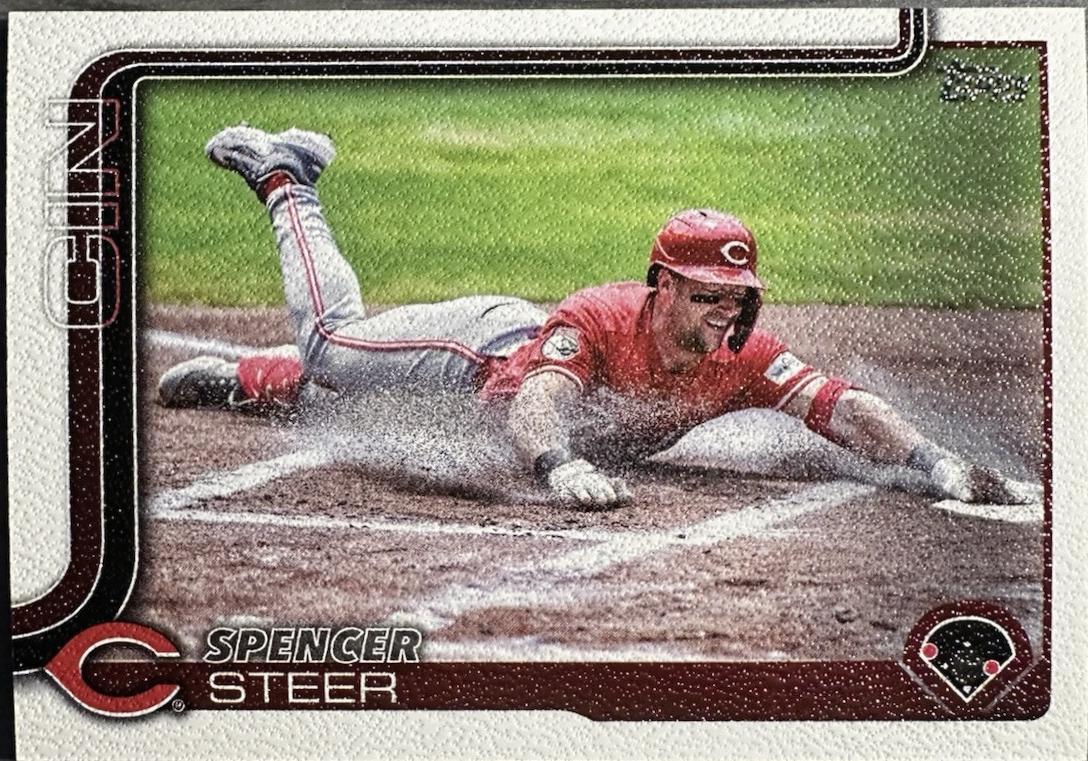 Spencer Steer [Canvas] #37 Prices | 2025 Topps | Baseball Cards