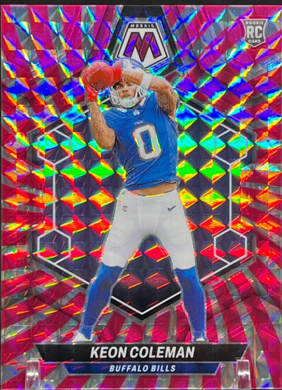 Keon Coleman [Pink Swirl] #333 Prices | 2024 Panini Mosaic | Football Cards