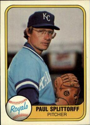Paul Splittorff #30 Prices | 1981 Fleer | Baseball Cards