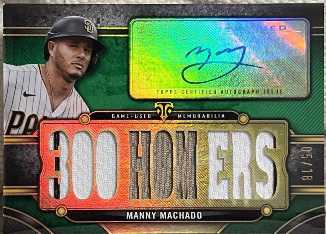 Manny Machado #TTAR-MM3 Prices | 2024 Topps Triple Threads Autograph ...