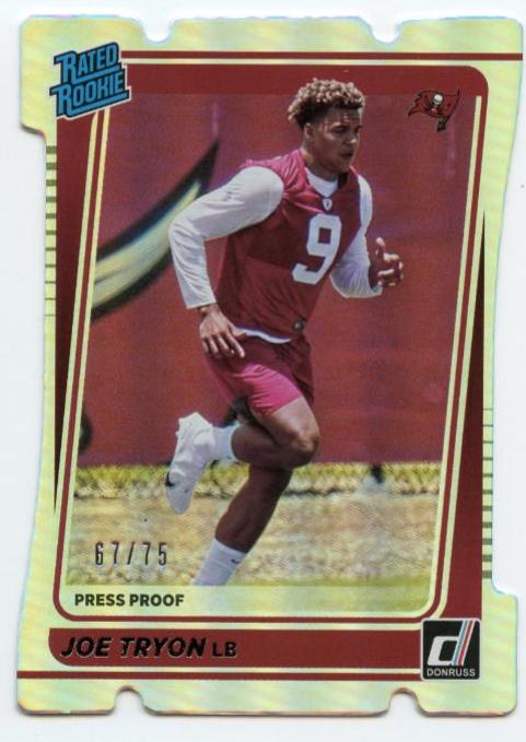 Prix de Joe Tryon [Press Proof Silver Die Cut] #346 | 2021 Panini Donruss | Cartes de Football ...