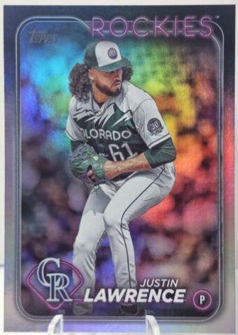 Justin Lawrence [Rainbow Foil] #259 Prices | 2024 Topps | Baseball Cards