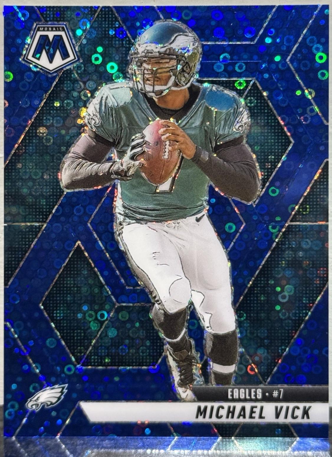 Michael Vick [Mosaic No Huddle Blue] #215 Prices | 2025 Panini Mosaic ...