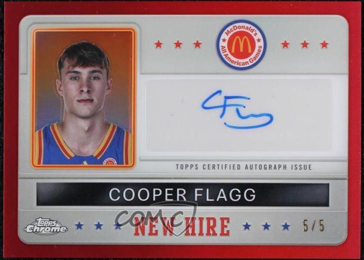 Cooper Flagg [Red] #NHB-COO Prices | 2024 Topps Chrome McDonald’s All ...