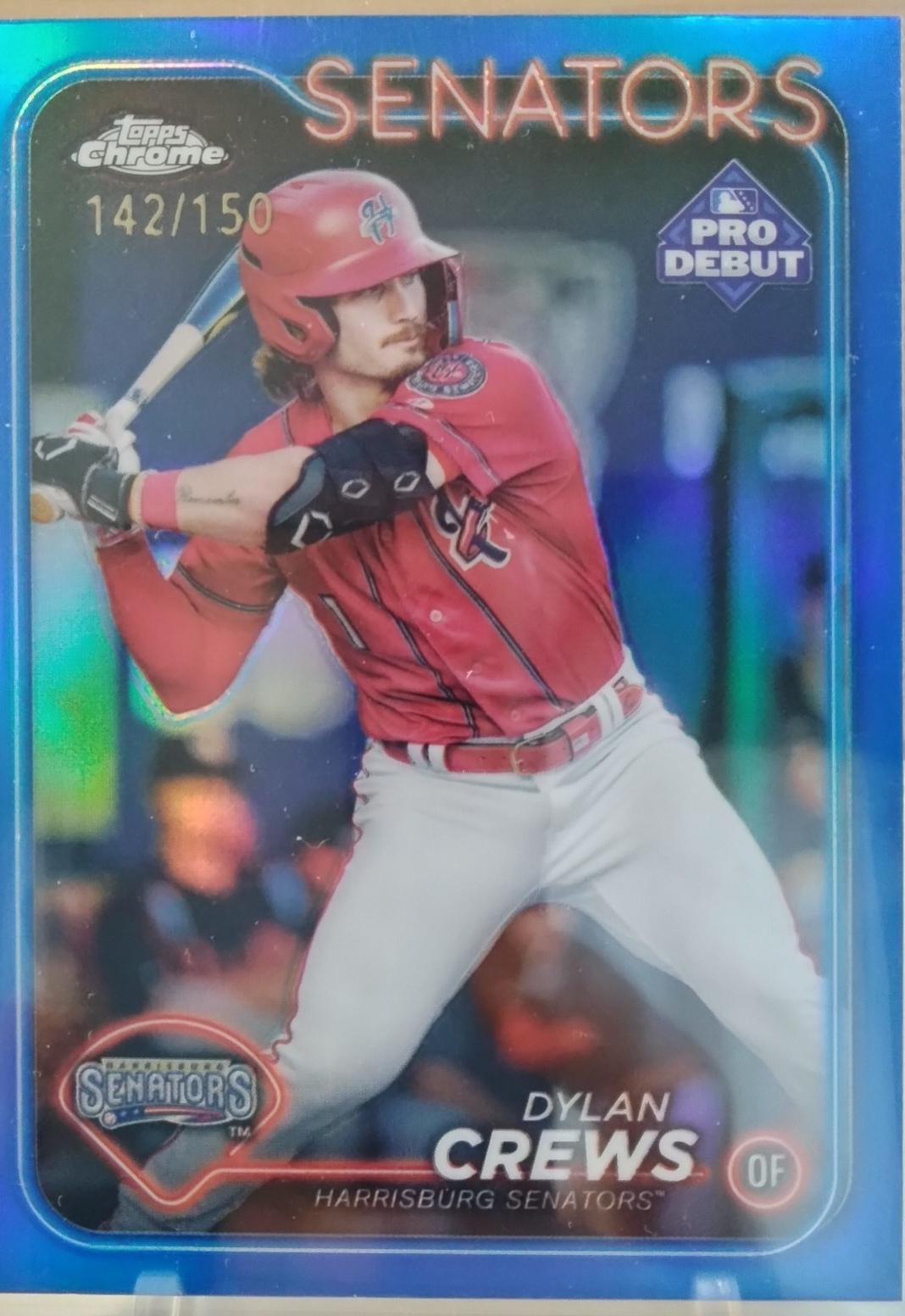 Dylan Crews [Blue Refractor] #PDC-128 Prices | 2024 Topps Pro Debut ...