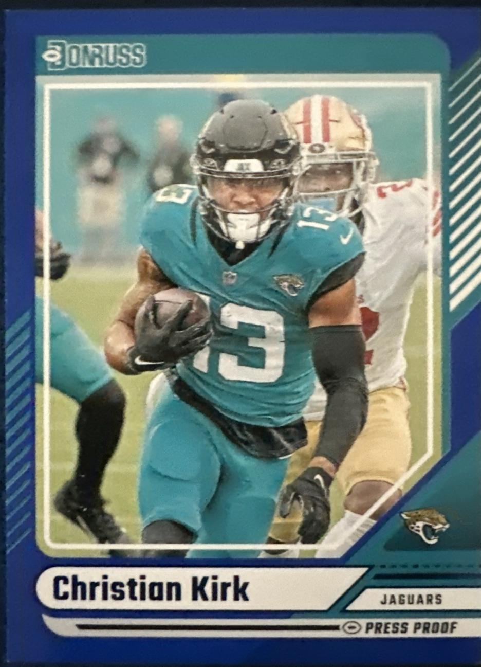 Christian Kirk [Blue Press Proof] #6 Prices | 2024 Panini Donruss ...