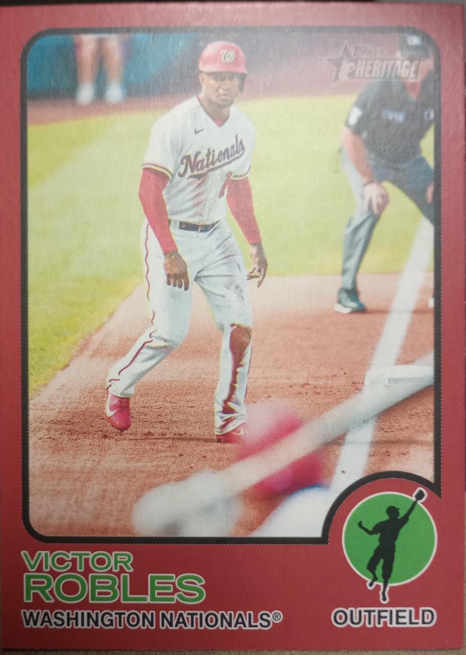 Victor Robles [Red Border] #229 Prices | 2022 Topps Heritage | Baseball ...