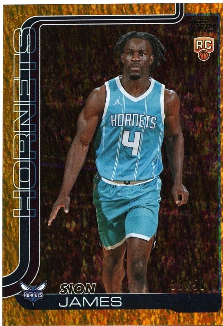 Sion James [Gold Rainbow] #233 Prices | 2025 Topps | Basketball Cards